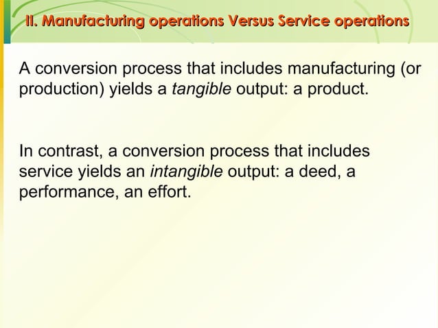 Introduction To Operation Management | PPT | Business | Business and ...