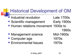 Introduction to operation management by internet | PPT
