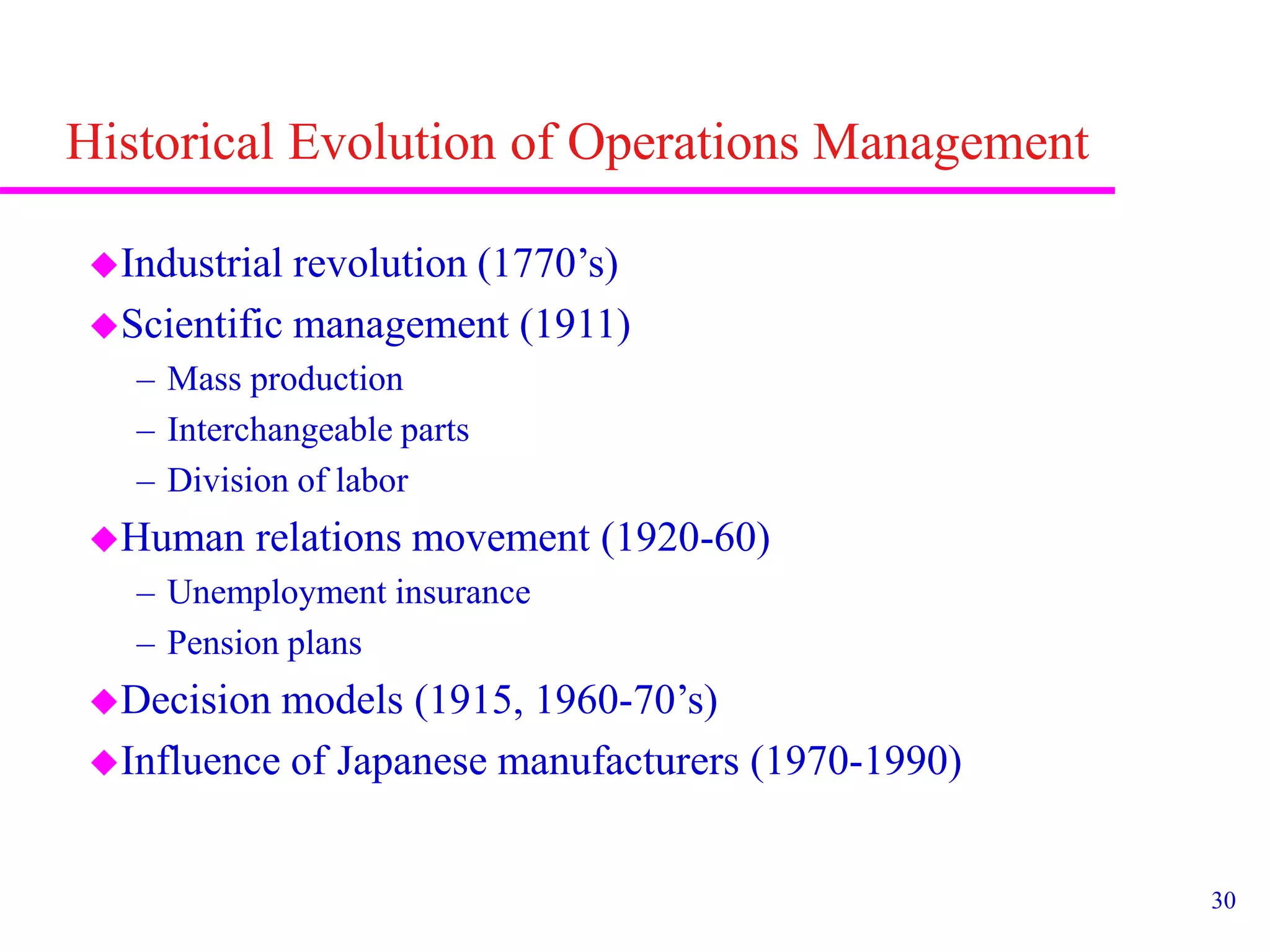 INTRODUCTION TO OPERATIONS MANAGEMENT.ppt | Business | Business and Finance