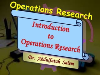 Introduction to operations research | PPT
