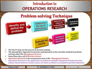 Introduction to operations research | PPT