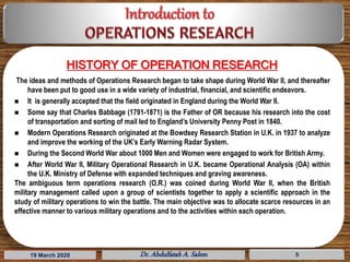 Introduction to operations research | PPT