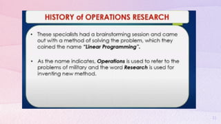 Introduction to operations research | PPTX