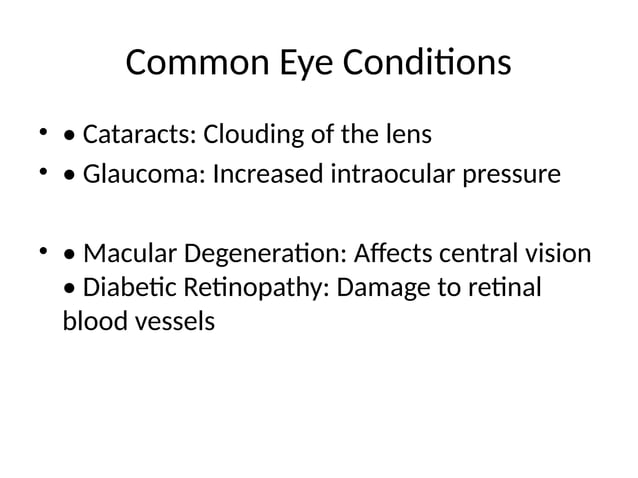 Introduction_to_Ophthalmology anatomy and physiology | PPTX | Eye and Vision Conditions ...