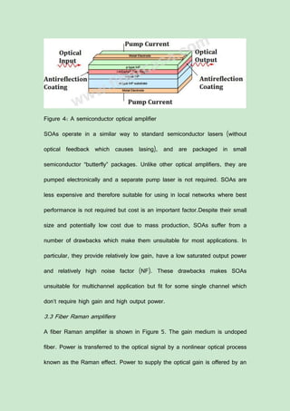 Introduction to optical amplifiers | PDF