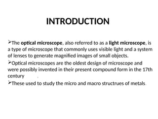INTRODUCTION TO OPTICAL MICROSCOPY.pptx