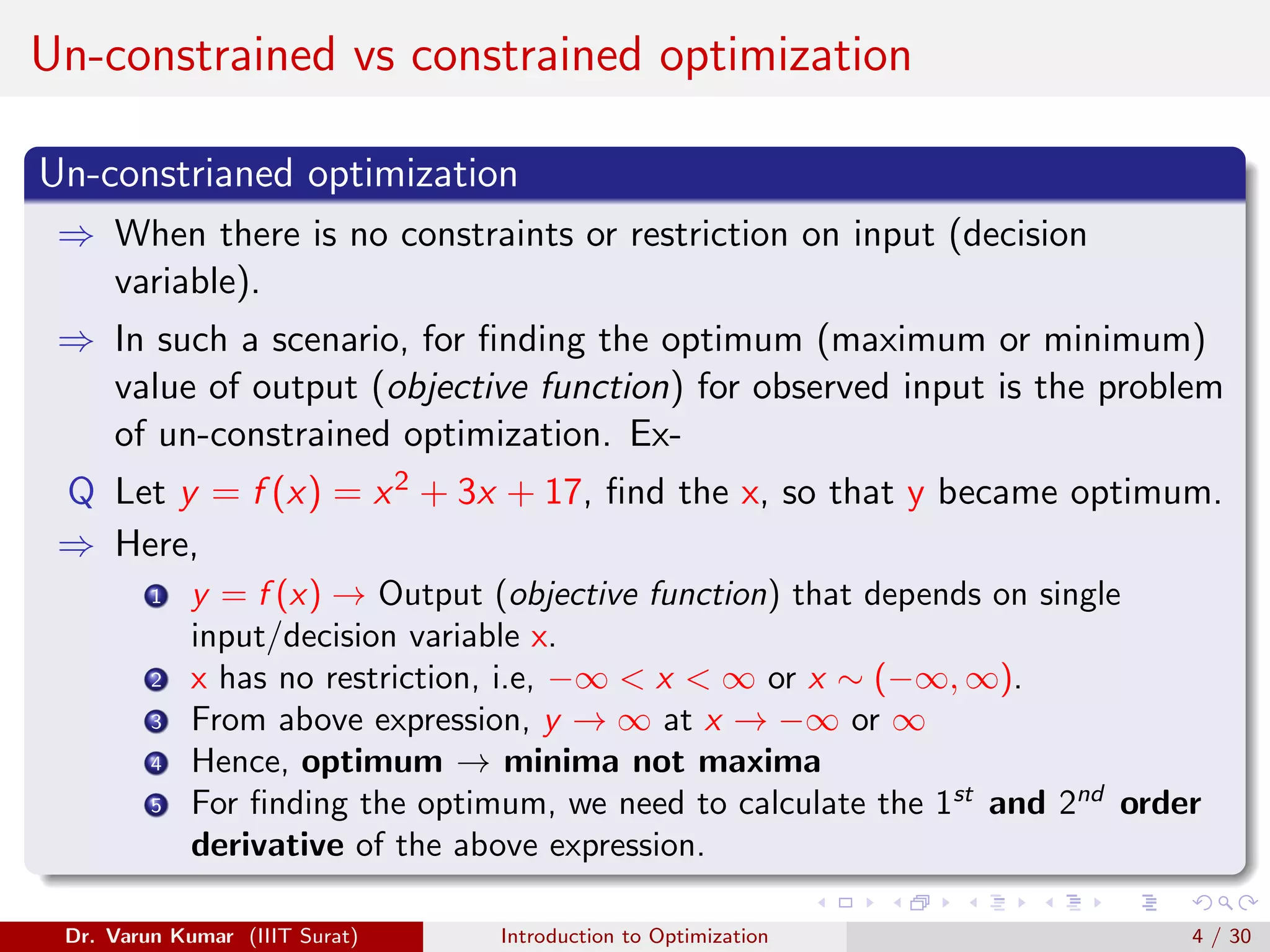 Introduction to optimization | PDF