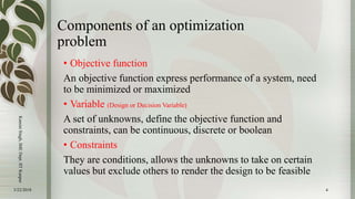 Introduction to optimization technique | PPTX