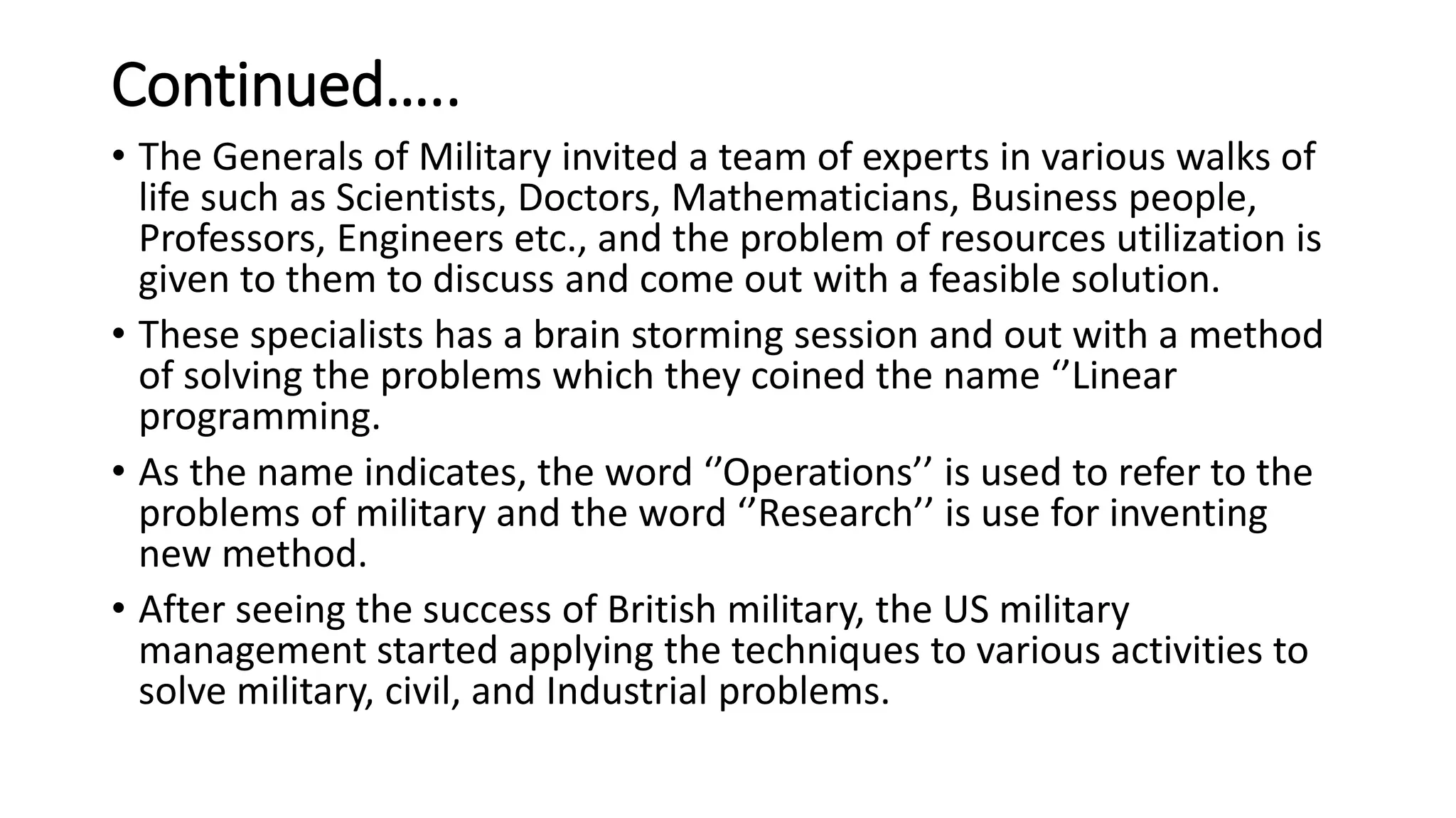 Introduction to Operation research.pptx Introduction to Operation research.pptx