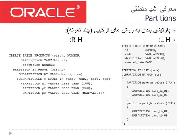 Introduction To Oracle Db Data Structure And Data Access Persian Ppt