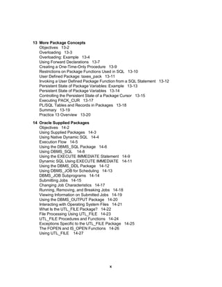 Introduction to oracle 9i pl sql - part 2 | PDF