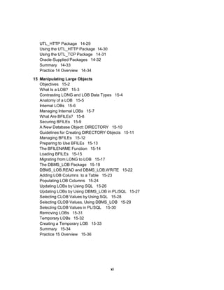 Introduction to oracle 9i pl sql - part 2 | PDF