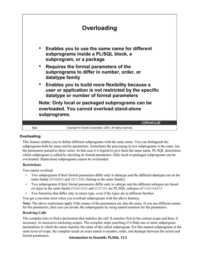 Introduction To Oracle 9i Pl Sql Part 2 Pdf