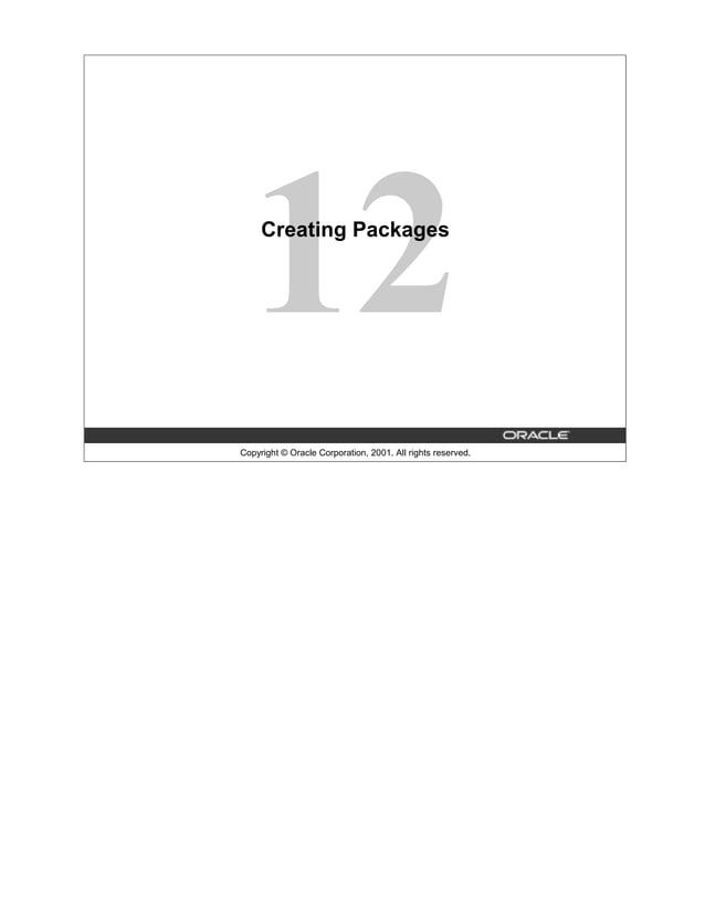Introduction To Oracle 9i Pl Sql Part 2