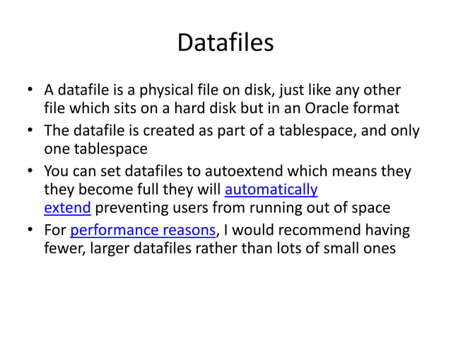 Introduction to oracle database (basic concepts) | PPTX