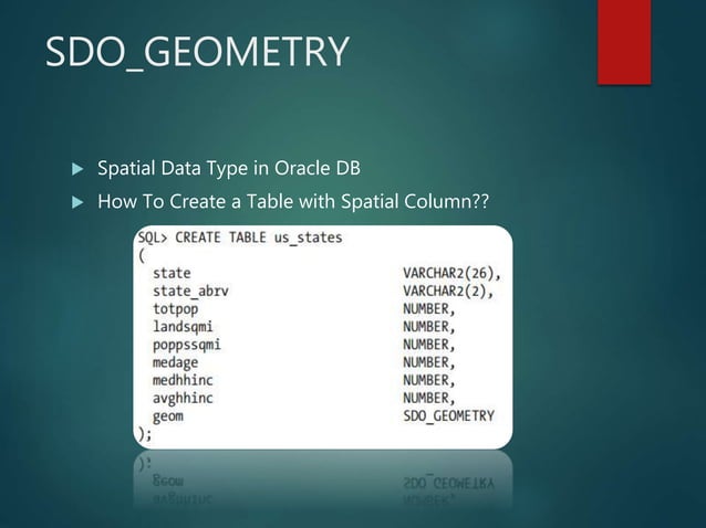 Introduction to Oracle Spatial | PPTX