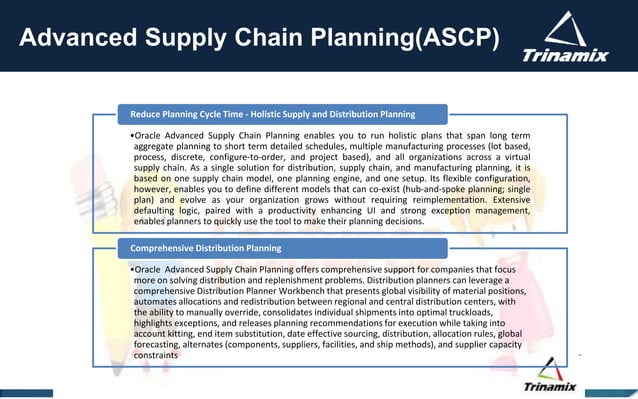 Oracle VCP Training - Oracle Value Chain Planning | PPTX | Logistics ...