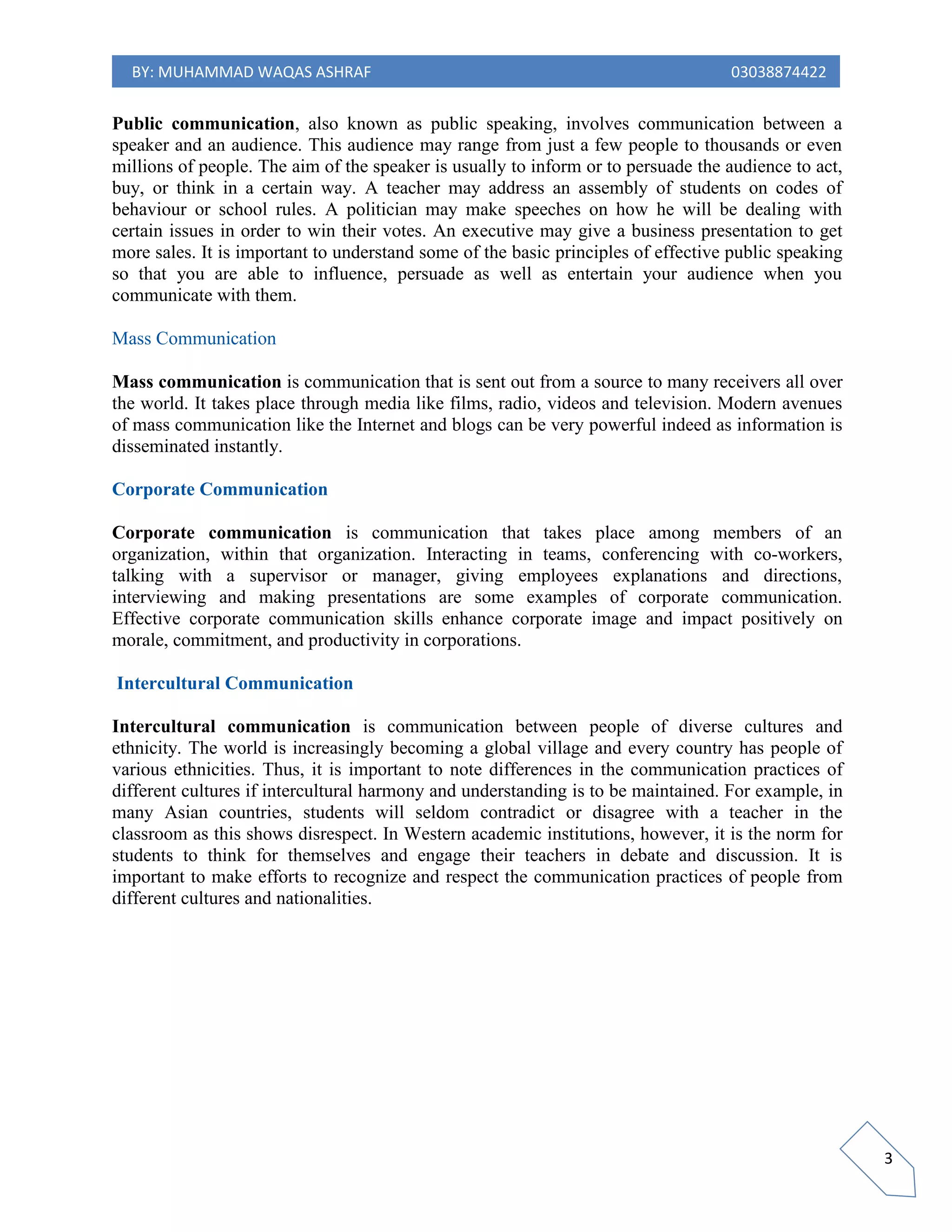 ORAL COMMUNICATION INTRODUCTION | PDF