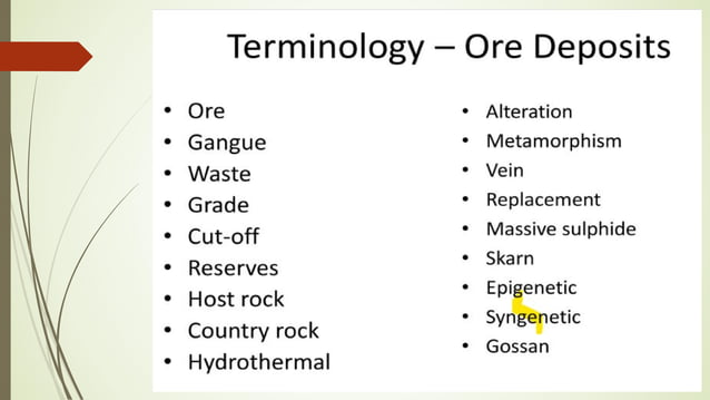Introduction to Ore Geology for Civil Engineering | PDF