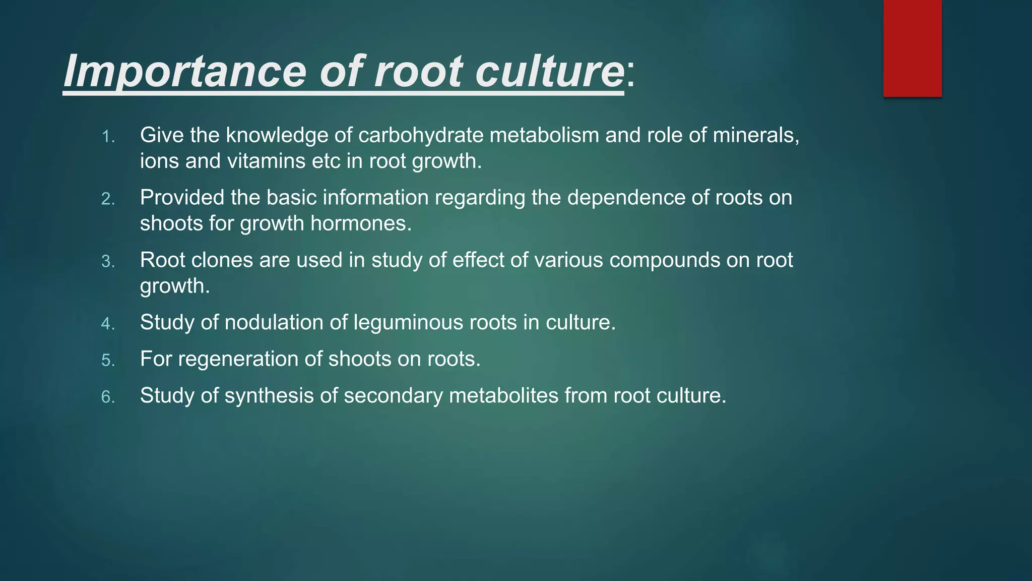 Introduction to organ culture in ptc and root culture | PPTX