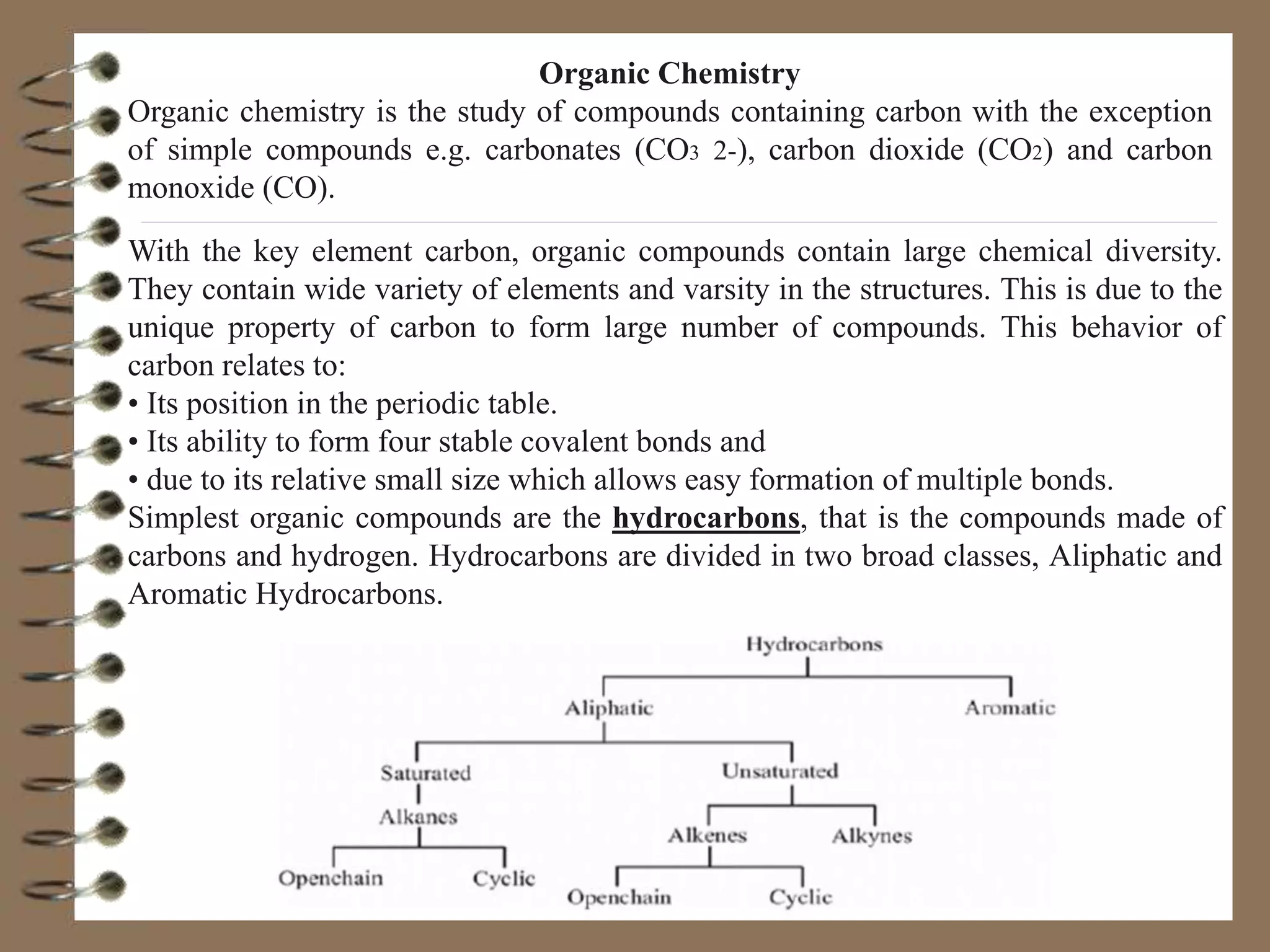 Introduction to organic chemistry | PPT
