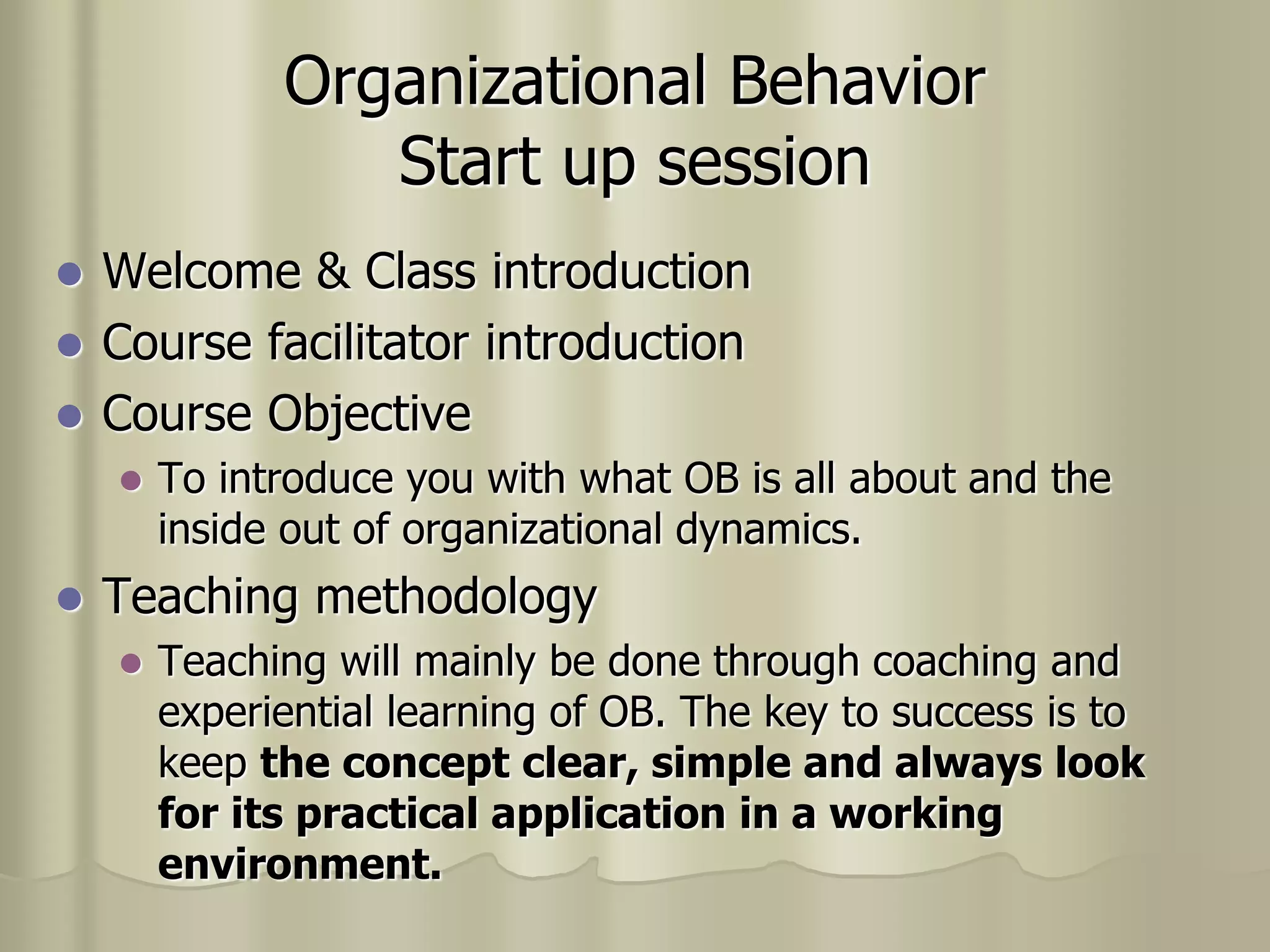 Introduction to Organizational Behavior.ppt