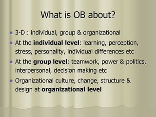 Introduction to Organizational Behavior.ppt