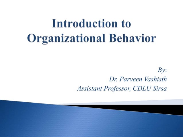 Introduction to Organizational Behavior.pptx