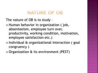 INTRODUCTION TO ORGANIZATIONAL BEHAVIOR (OB).pptx