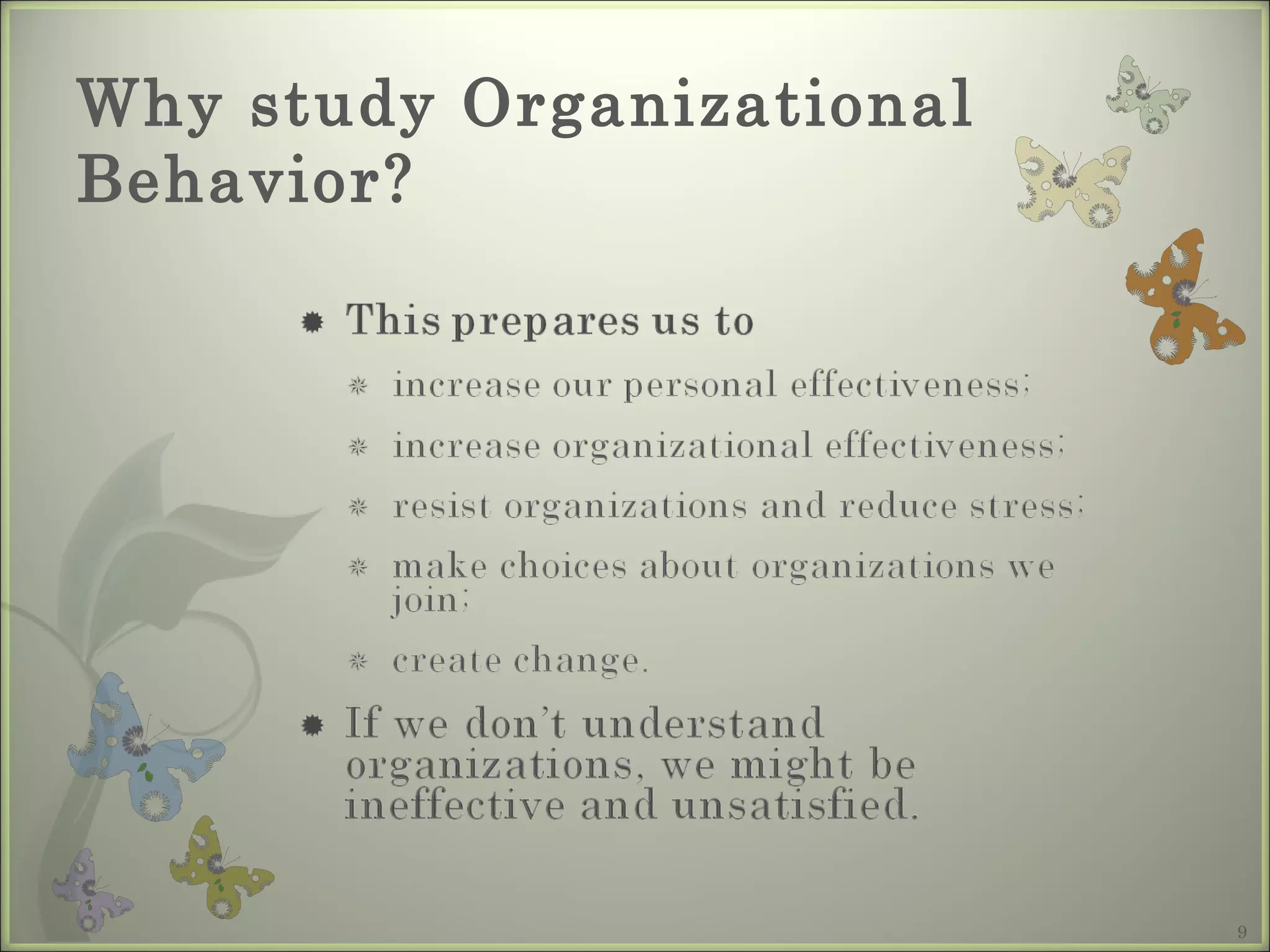 Introduction to organizational behaviour | PPT