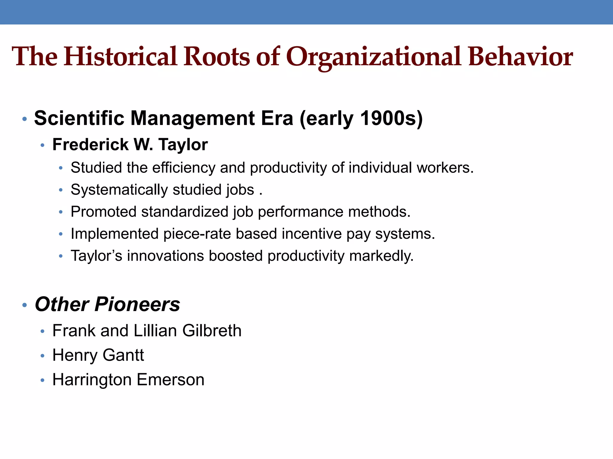 Introduction to organizational behaviour | PPTX