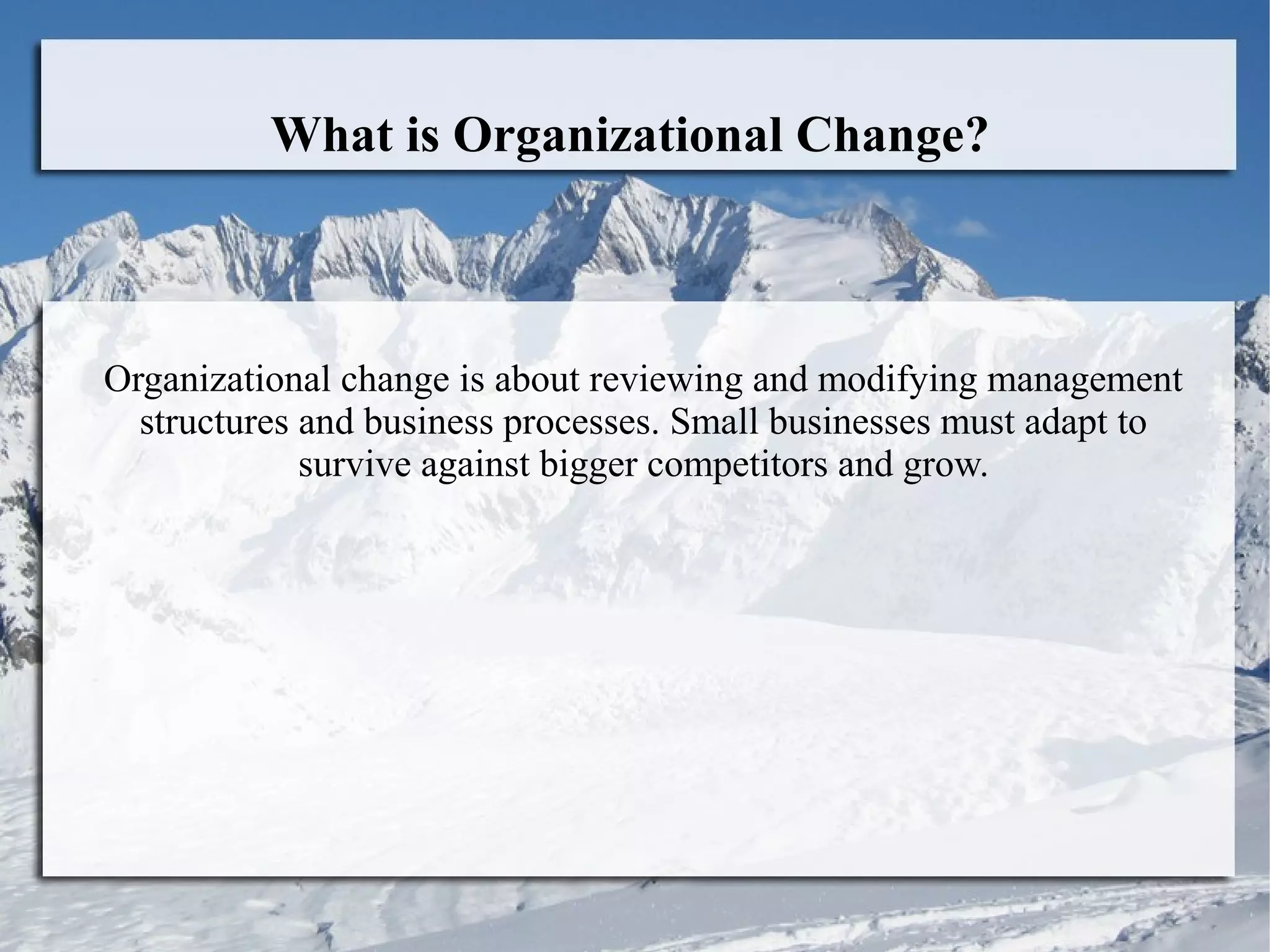 Introduction to organizational change | ODP