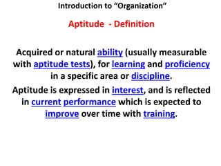 Introduction To Organization Fundamentals Ppt Presentation Eashwer | PPSX