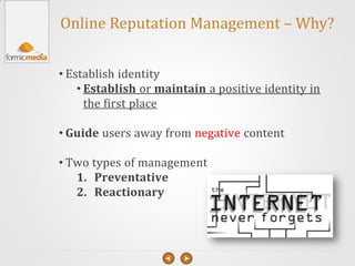 Introduction to Online Reputation Management (ORM) | PPT