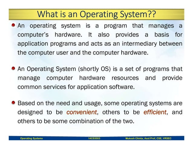 Introduction to Operating Systems | PDF