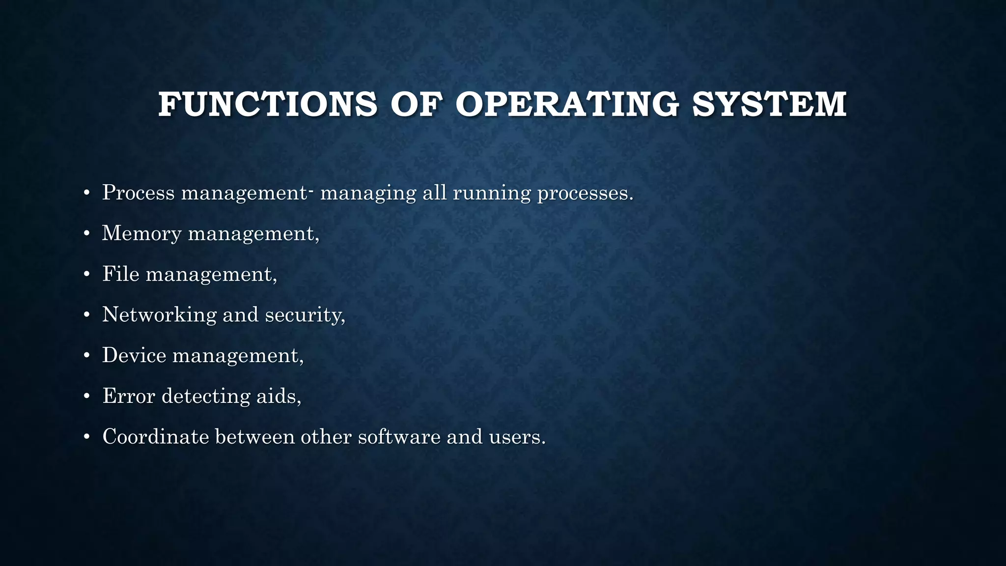 Introduction to Operating system CBSE | PPTX
