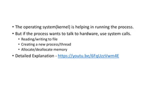 Introduction to operating system, system calls and interrupts | PPTX | Operating Systems ...