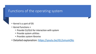 Introduction to operating system, system calls and interrupts | PPTX | Operating Systems ...