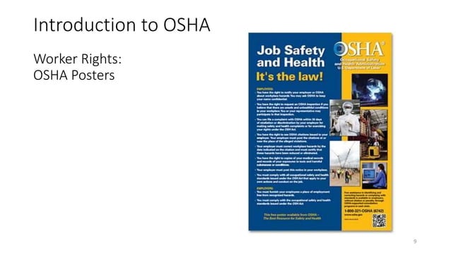 Introduction to OSHA.pptx | Lung and Respiratory Health | Diseases and ...