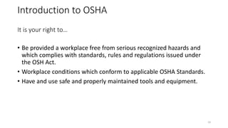 Introduction to OSHA regulations and standards.pptx | Lung and ...