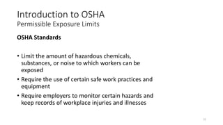 Introduction to OSHA regulations and standards.pptx | Lung and ...
