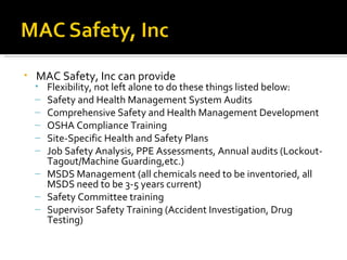 Introduction To Osha Mac Safety | PPT