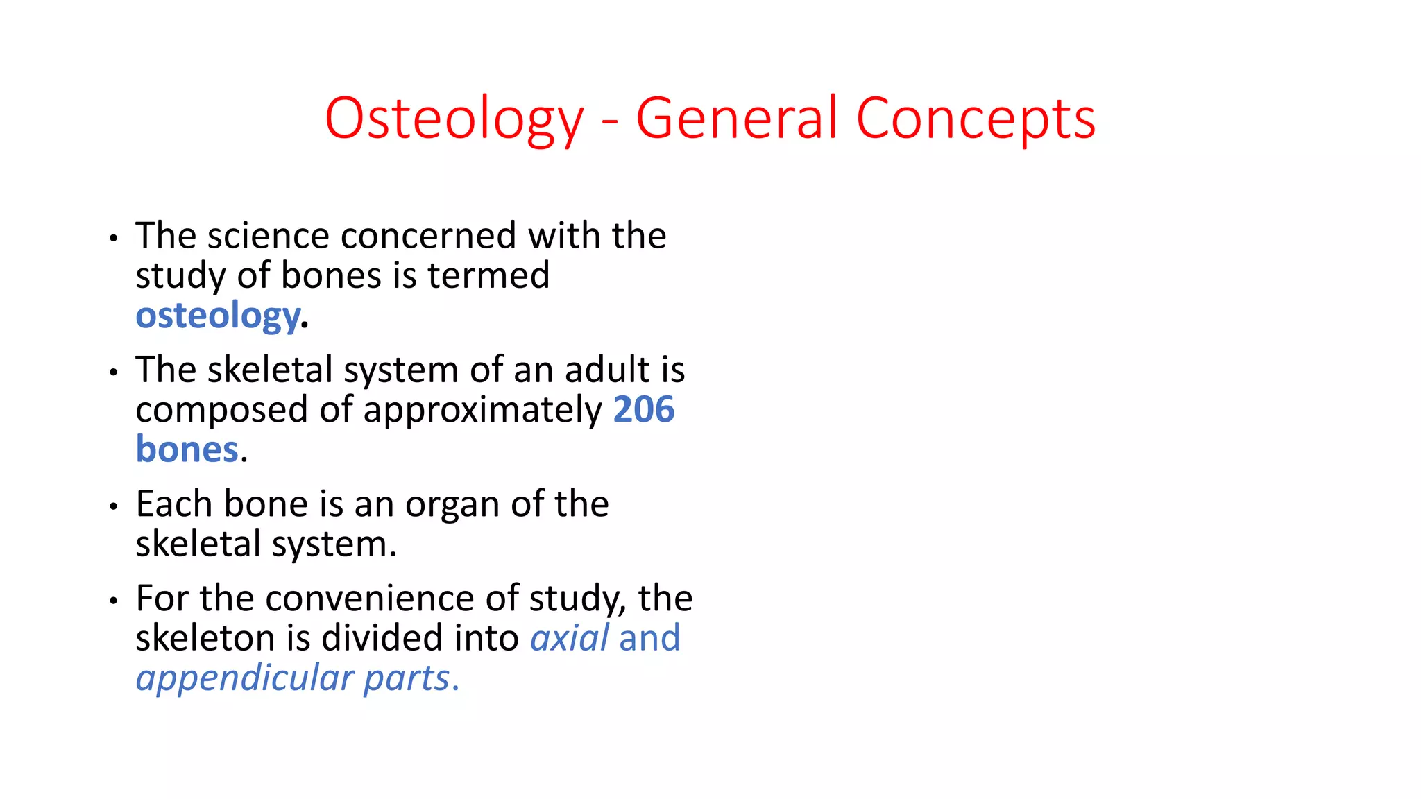 Introduction to osteology | PPTX