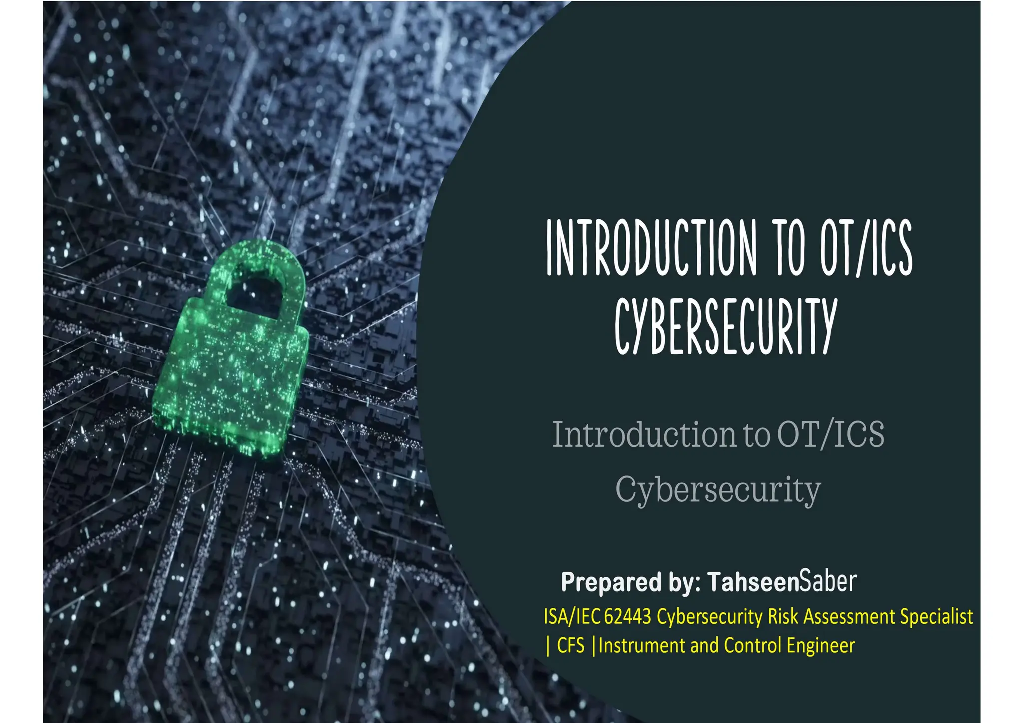 Introduction To Ot Cybersecurity For Oandm Teams Pdf