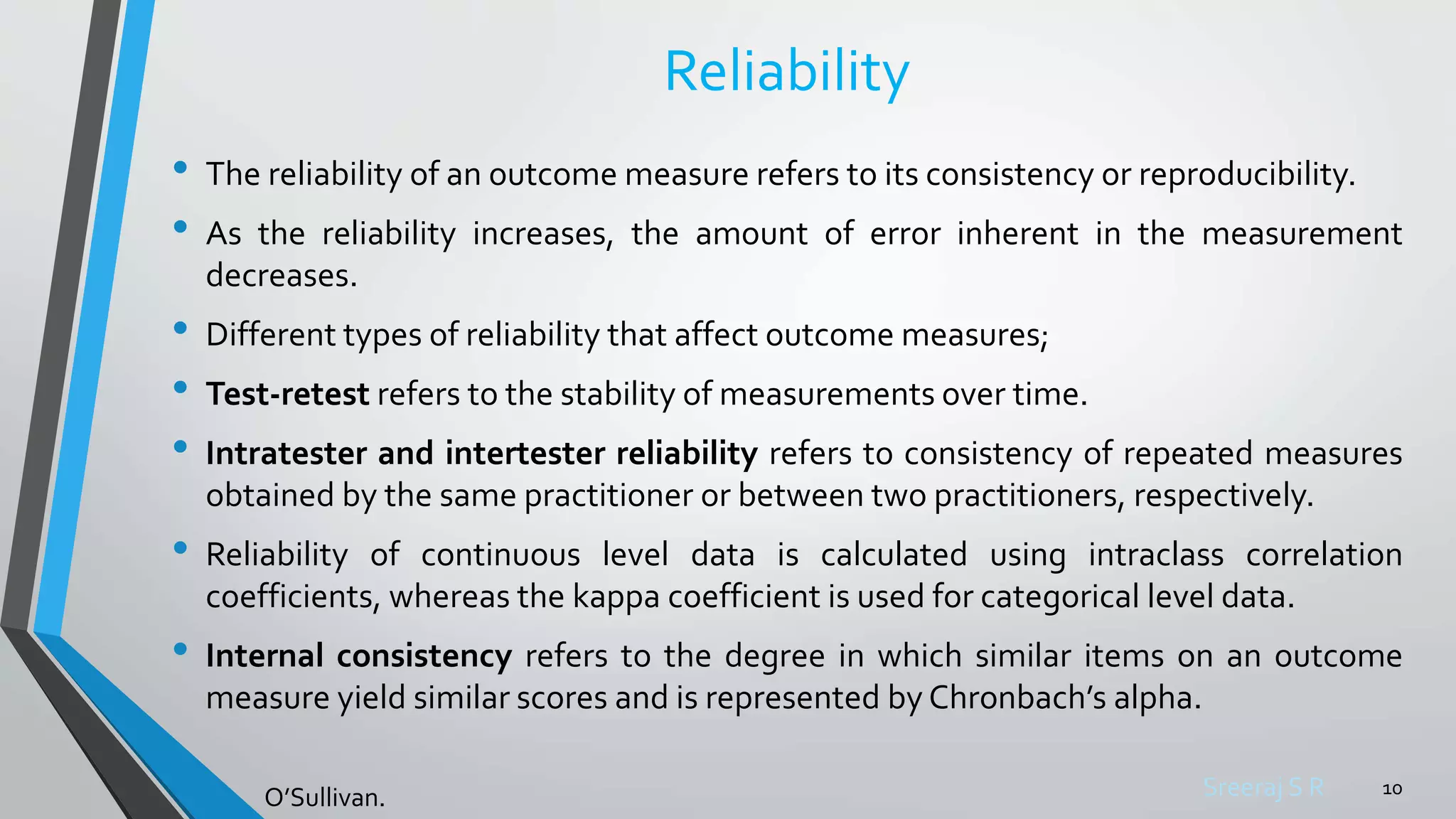 Introduction to outcome measures | PPTX