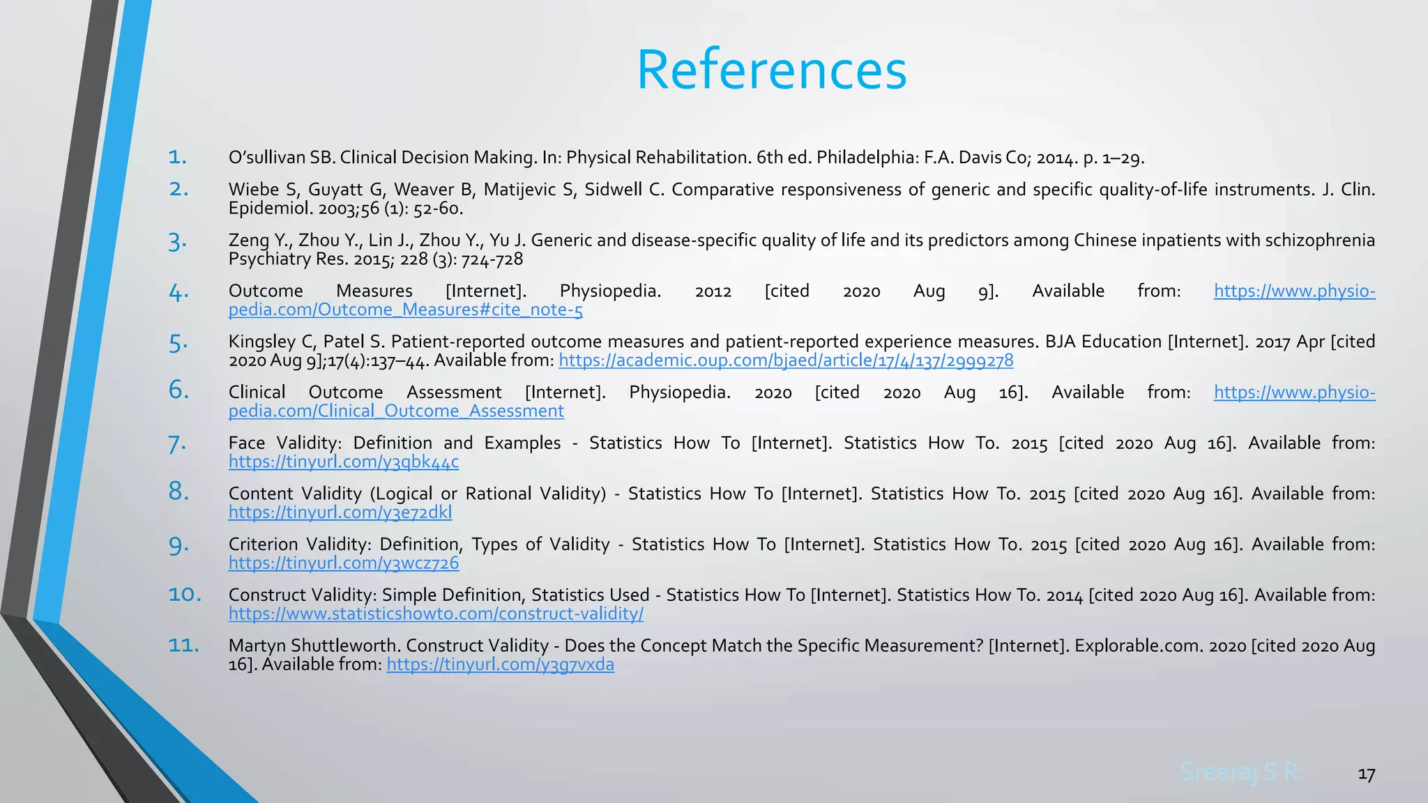 Introduction to outcome measures | PPTX