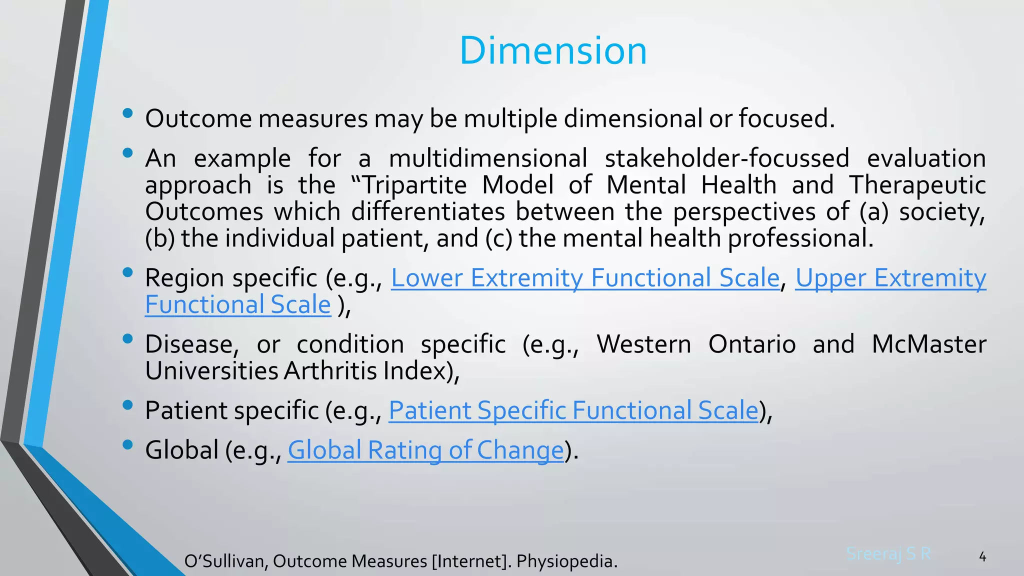 Introduction to outcome measures | PPTX