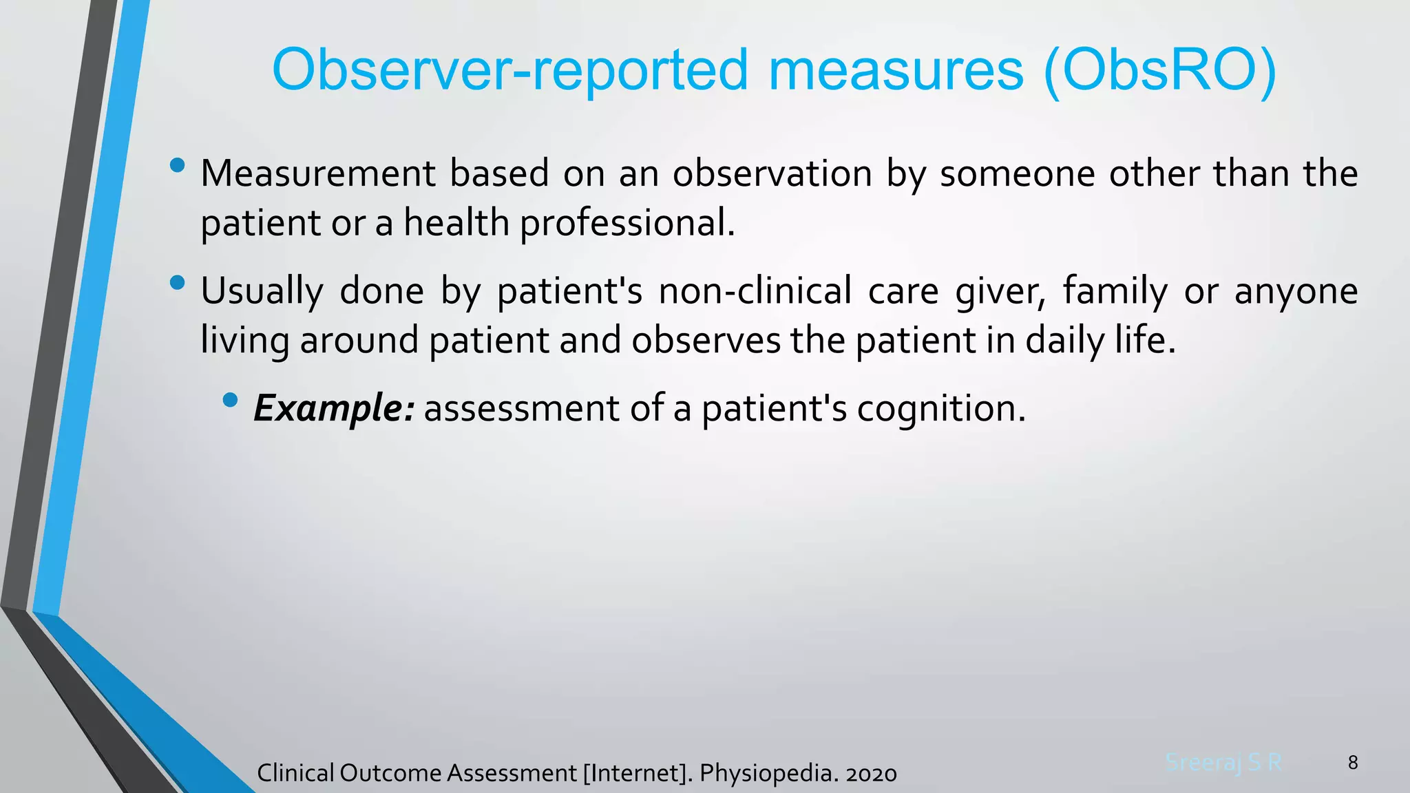 Introduction to outcome measures | PPTX