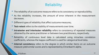 Introduction to outcome measures | PPTX
