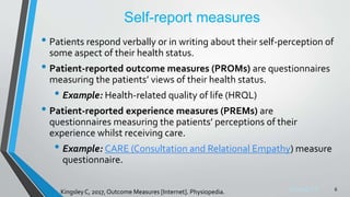 Introduction to outcome measures | PPTX